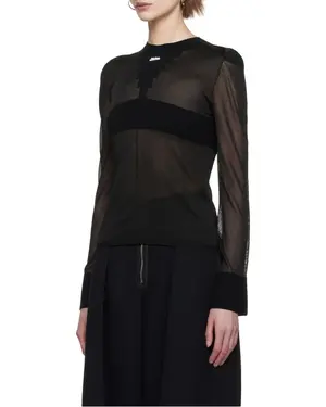 JEAN PAUL GAULTIER Ribbed Mesh Jumper