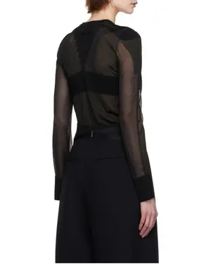 JEAN PAUL GAULTIER Ribbed Mesh Jumper