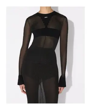JEAN PAUL GAULTIER Ribbed Mesh Jumper
