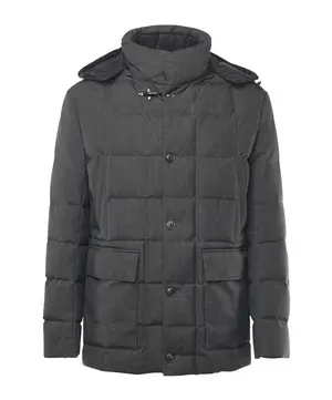 FAY Removable Hood Canvas Coat