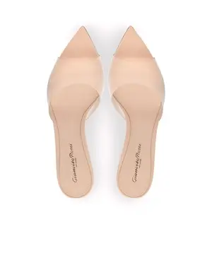 GIANVITO ROSSI Elle Pointed-toe Mules - Light Brown