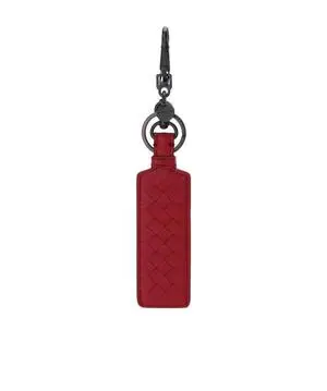 Bottega Veneta Woven Keychain - Red