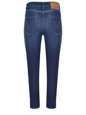 DONDUP Buttoned Cropped Jeans - Blue