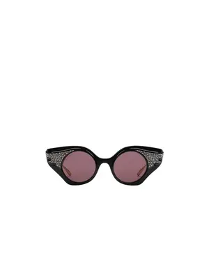 Gucci Cat-eye Framed Sunglasses With Crystal Embellishments