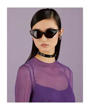 Gucci Cat-eye Framed Sunglasses With Crystal Embellishments