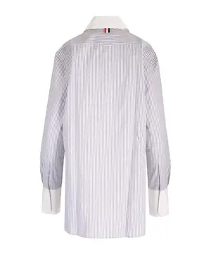 Thom Browne Seersucker Striped Shirt