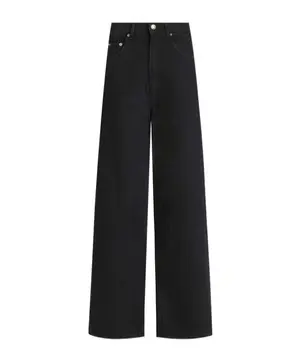 Dolce & Gabbana Five-pocket Wide-leg Jeans - Black