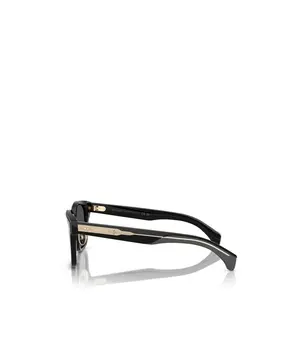 Moncler Square Frame Sunglasses With Patterned Temples