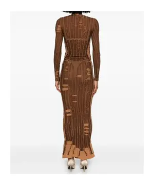 DIESEL® M-calimera Semi-sheer Panelled Maxi Dress