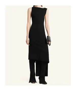 COURREGES Asymmetrical Long Interwoven Dress