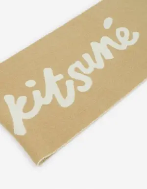 Maison Kitsuné Handwriting Scarf - Light Camel