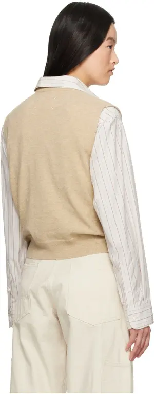 MAISON MARGIELA V-neck Knitted Vest