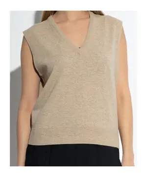 MAISON MARGIELA V-neck Knitted Vest