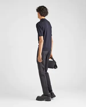 Prada Logo Embroidered Crewneck T-shirt