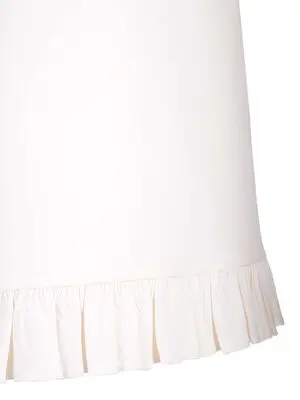 Valentino Garavani Crepe Couture Flared Hem Mini Dress With Bow Detail