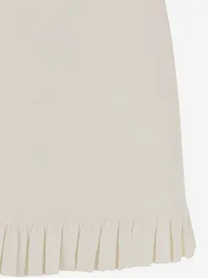 Valentino Garavani Crepe Couture Flared Hem Mini Dress With Bow Detail
