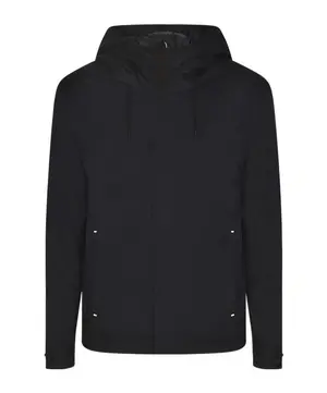 Woolrich Hooded Quilted Jacket - Black