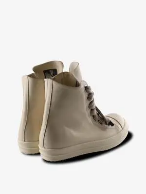 Rick Owens Jumbolace High-top Sneakers - Nude