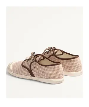 Valentino Garavani Bay Bay Lace-up Sneakers - Nude