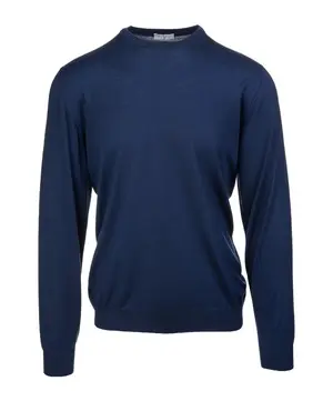 Fedeli Long-sleeved Sweater - Blue