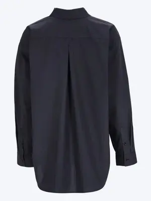 TOTEME Long Sleeve Tumbled Shirt - Black