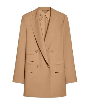 Max Mara Nebbie Double-breasted Blazer - Camel