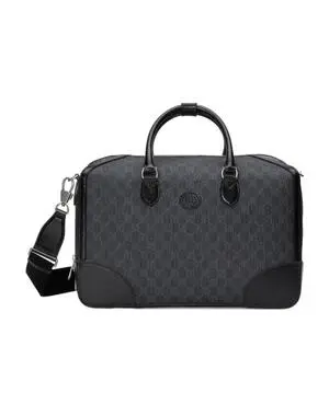 Gucci Gg Supreme Holdall - Black