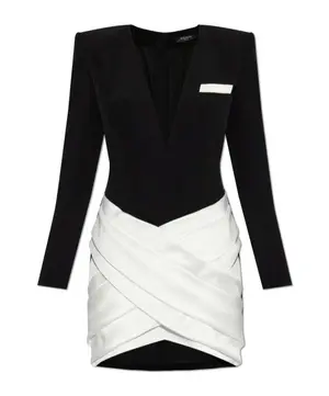 Balmain Zip Up Dresses