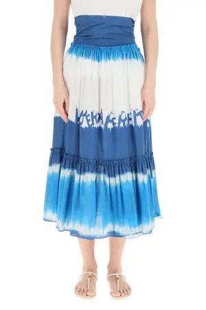 Alberta Ferretti Tie-dye Midi Skirt