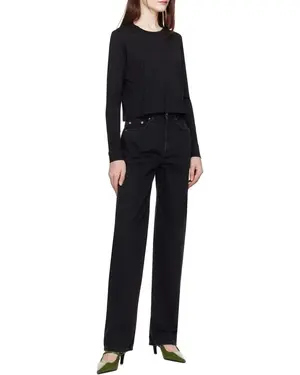 LOULOU STUDIO Long Sleeve Crewneck T-shirt