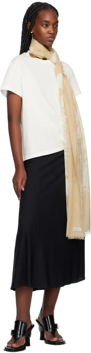 Burberry Knight Motif Long Scarf