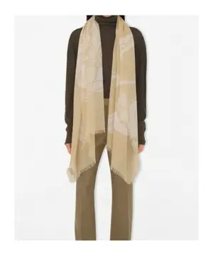 Burberry Knight Motif Long Scarf
