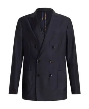 Etro Pinstriped Double-breasted Blazer - No