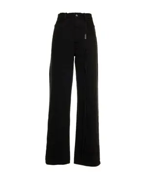 ANN DEMEULEMEESTER Wide-leg Cotton Jeans - No