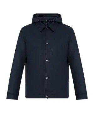Woolrich Logo Detailed Hooded Jacket