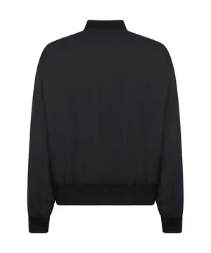 Giorgio Armani Logo Embroidered Zip-up Jacket