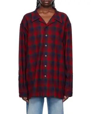 MAISON MARGIELA Pendleton Checked Oversized Shirt