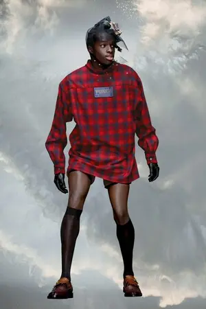 MAISON MARGIELA Pendleton Checked Oversized Shirt