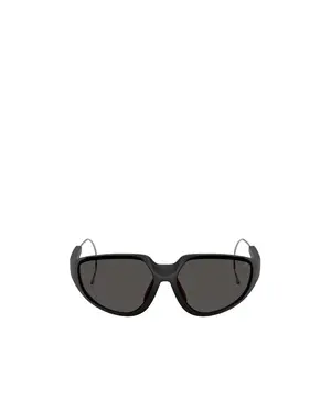 Moncler Irregular Frame Sunglasses - Black