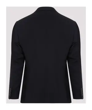 Giorgio Armani Single-breasted Virgin-wool Suit - Black