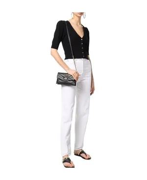 Tory Burch Kira Chevron Foldover Top Crossbody Bag
