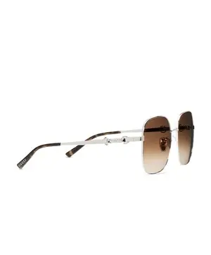 Gucci Square Frame Sunglasses - Silver
