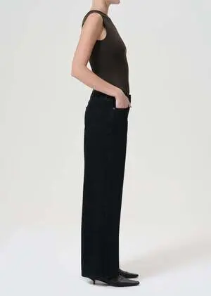 AGOLDE Slung Jeans Dark Wash Wide Leg