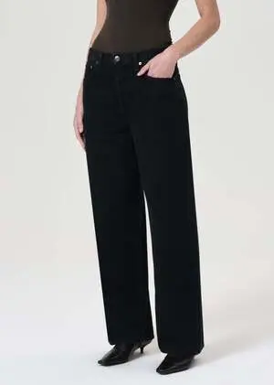 AGOLDE Slung Jeans Dark Wash Wide Leg