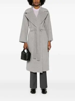 Max Mara Belted Long-sleeved Coat