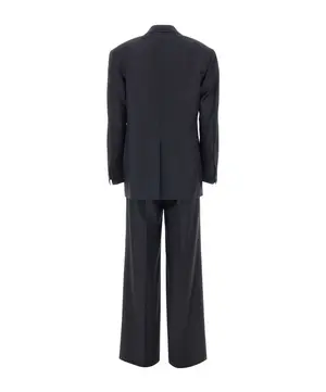 Tagliatore Pinstripe Double-breasted Suit - Black