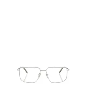 Prada Rectangular Full Rim Eyeglasses - White