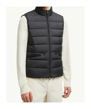 Moncler Lechtal Zip-up Padded Gilet - Black