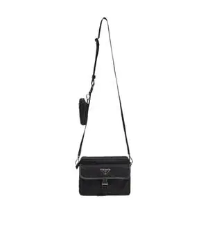 Prada Logo Cross-body Bag - Black