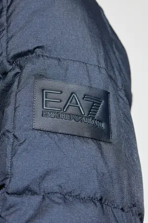 EA7 Padded Hooded Jacket - Navy Blue